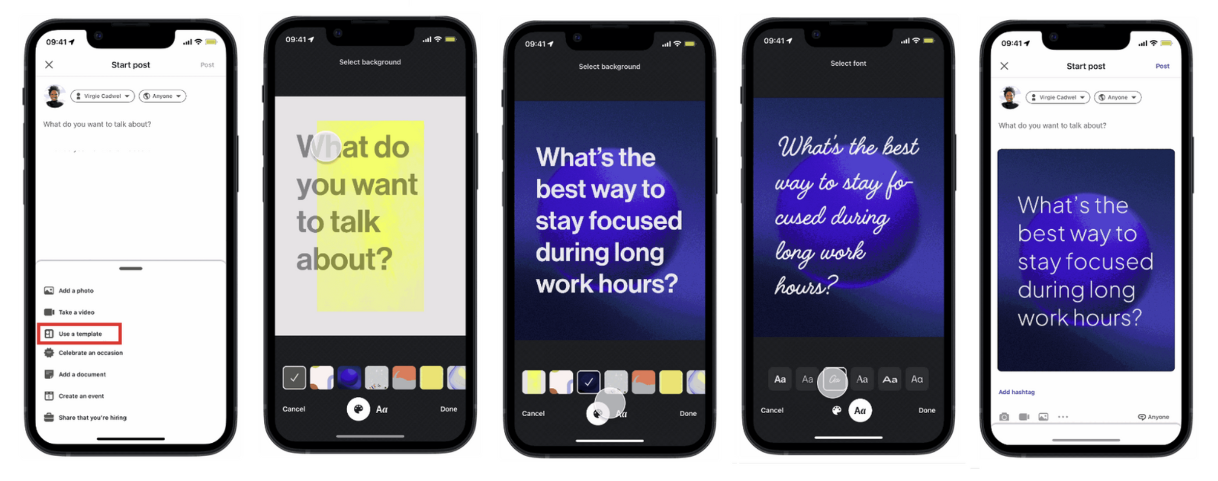LinkedIn laver skabeloner til organiske opslag for at kreatører kan få mere engagement - Adease